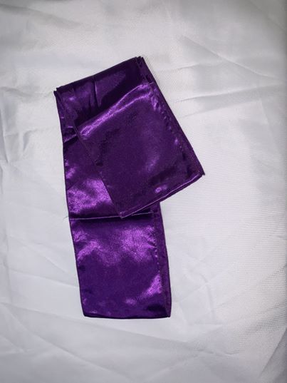 Purple Satin Chair Sash – Dunn Events